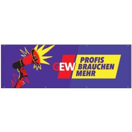 Spannband "Profis werden laut!" - GEW Shop Hauptvorstand